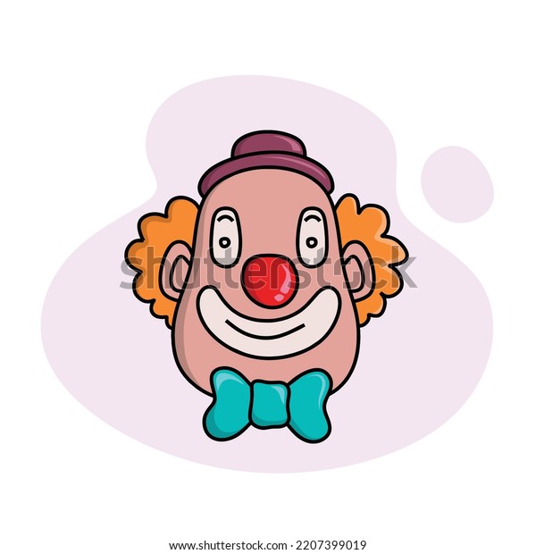Set Hand Drawn Color Doodle Clown Stock Vector (Royalty Free ...