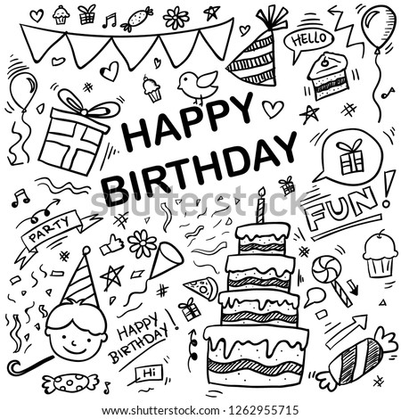 Free Black And White Birthday Clipart | Free download on ClipArtMag