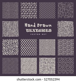 Set Hand Drawn Marker Ink Patterns Stock Vector (Royalty Free) 527052385