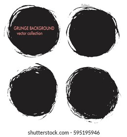 Set Hand Drawn Round Shapes On Stock Vector (Royalty Free) 595195946 ...