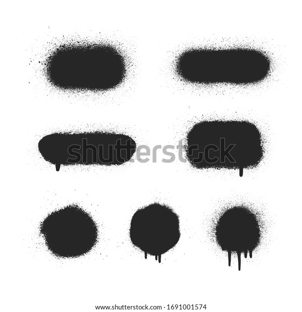 Set Hand Drawn Spray Paint Box Stock Vector (Royalty Free) 1691001574 ...