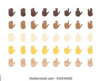 Set Fingers Showing Numbers Stock Vector (Royalty Free) 224895619