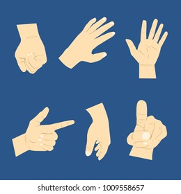 Human Gestures Icons People Hand Signs 库存矢量图（免版税）350888723 | Shutterstock