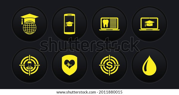 Set Head Hunting Graduation Cap On Stock Vector (Royalty Free ...