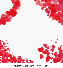 Set Heart Corners On Transparent Background Stock Vector (Royalty Free ...