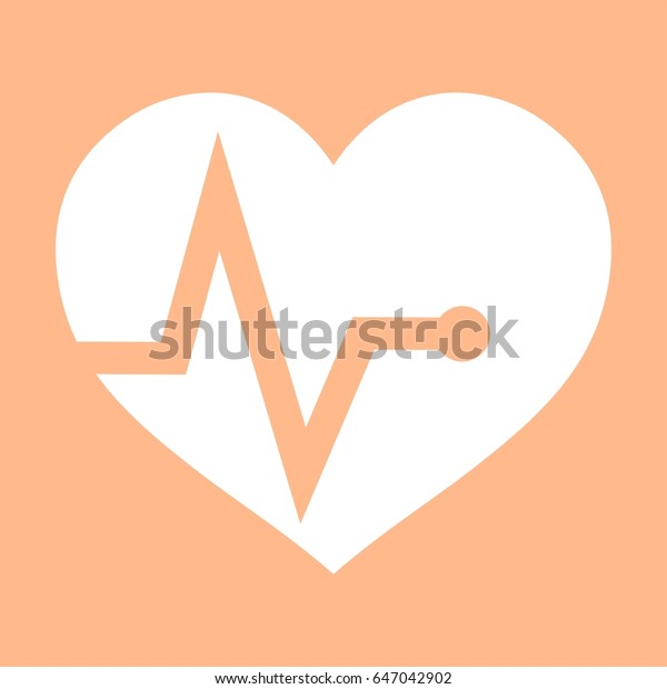 Set Heart Rate Icons On Different: vector de stock (libre de regalías ...
