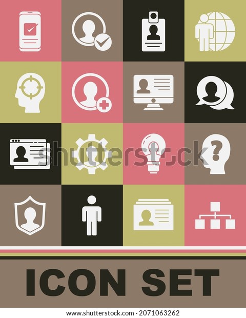 Set Hierarchy Organogram Chart Head Question Stock Vector (Royalty Free ...