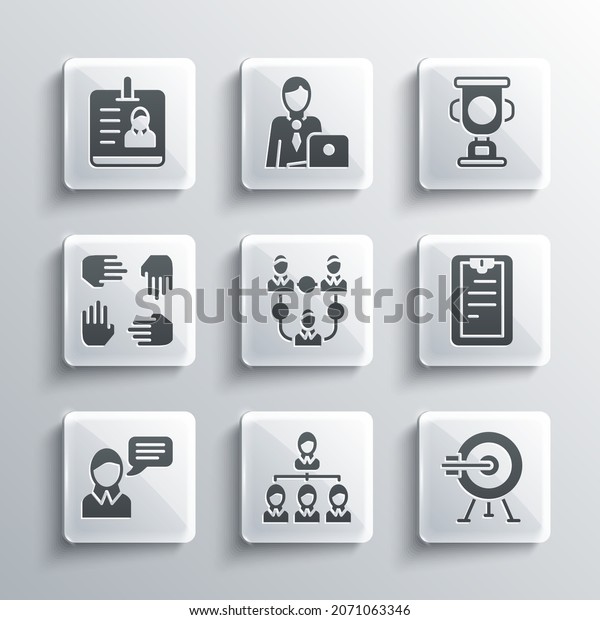 Set Hierarchy Organogram Chart Target Arrow Stock Vector (Royalty Free ...