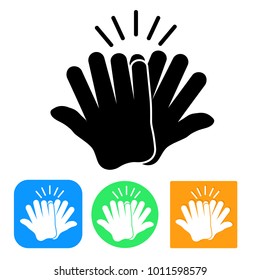 Set High Four Icon Stock Vector Stock Vector (Royalty Free) 1011598579 ...