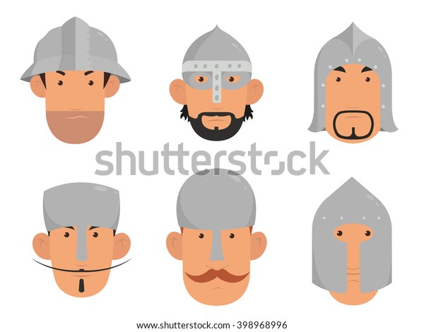 Set Historical Avatars Set Avatars Soldiers Stock Vector (Royalty Free ...