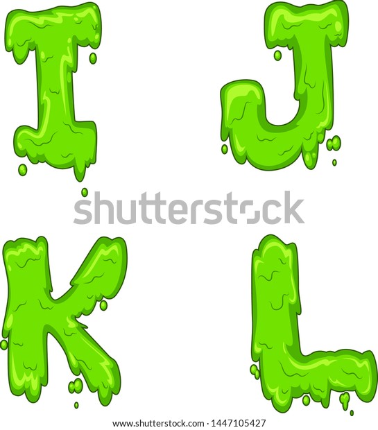Set Horror Font Decoration Disgusting Fonts Stock Vector (Royalty Free ...