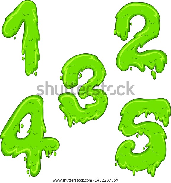 Set Horror Font Decoration Disgusting Fonts Stock Vector (Royalty Free ...