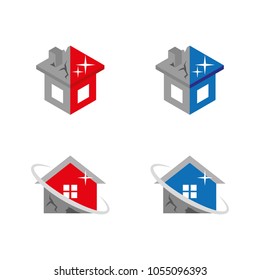 Set House Renovation Icons Stock Vector (Royalty Free) 1055096393 ...