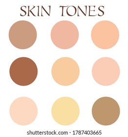 Conjunto de colores de piel humanos.: vector de stock (libre de ...