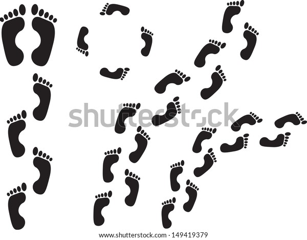 Set Human Steps Illustrated On White Stock Vector (Royalty Free ...