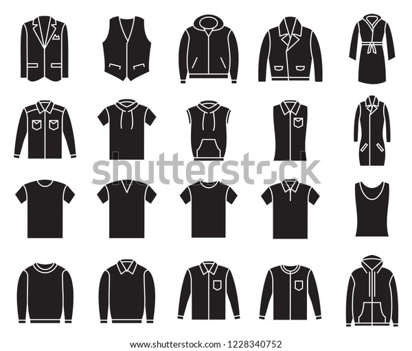 Set Human Uniform Vector Icon Modern Stock Vector (Royalty Free ...