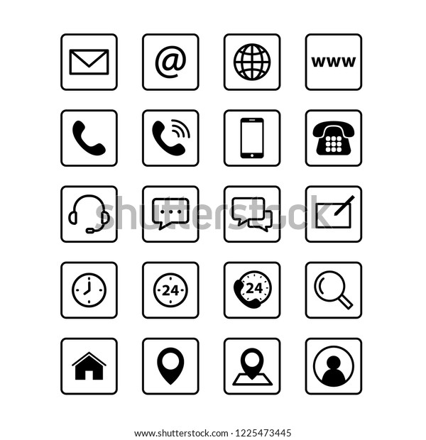 Set Icon Business Name Card Poster Stock Vector (Royalty Free ...