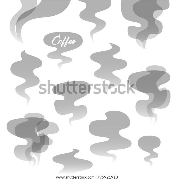Set Icons Transparent Smoking Elements On Stock Vector (Royalty Free ...