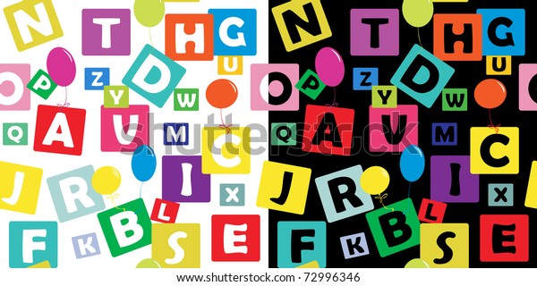 Set Images Color Letter Pattern Stock Vector (Royalty Free) 72996346 ...