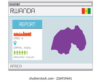 Set Infographic Elements Country Rwanda Stock Vector (Royalty Free ...