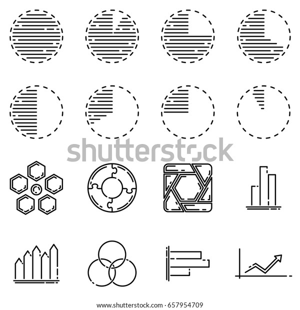 Set Infographic Outline Vector Icons Stock Vector (Royalty Free ...