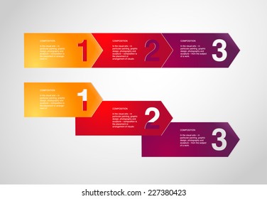 Set Infographics Banners Stock Vector (Royalty Free) 227380423 ...