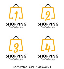 Set Initial Shop Logo Designs Template Stock Vector (Royalty Free ...