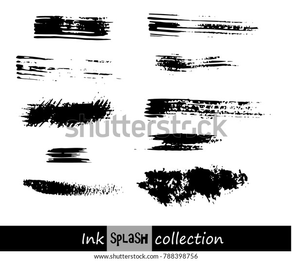 Set Ink Spots Vector Stock Vector (Royalty Free) 788398756 | Shutterstock