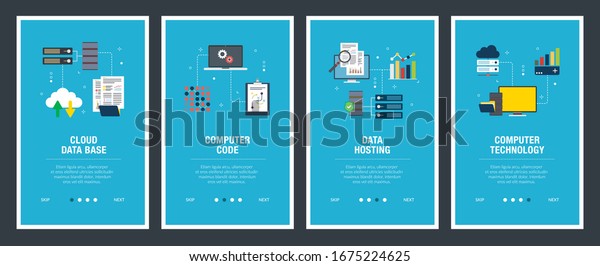Set Internet Banner Design Templates Web Stock Vector (Royalty Free ...