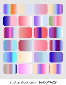 Set Iridescent Gradient Swatches Design Mix Stock Vector (Royalty Free ...
