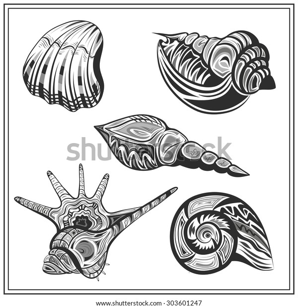 Vector de stock (libre de regalías) sobre Set Isolated Ornamental ...
