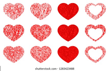 6,480 String art red heart Images, Stock Photos & Vectors | Shutterstock