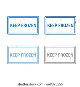 Set Keep Frozen Product Labels Stock Vector (Royalty Free) 669895555 ...