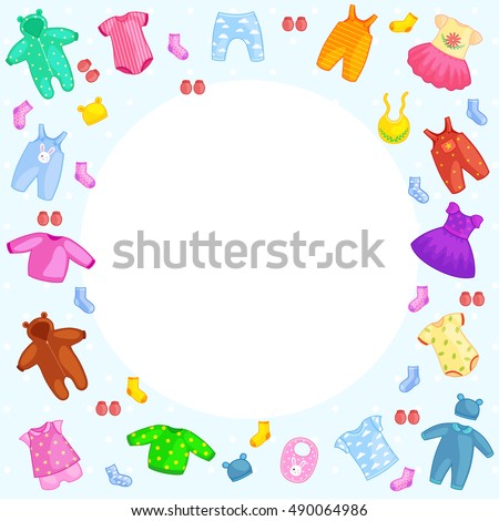 Set Kids Clothes Vector Illustration Isolated Stock Vector (Royalty ...