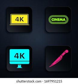 Set Knife Laptop Screen 4k Video Stock Vector (Royalty Free) 1697951215 ...