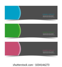 Set Label Banner Illustration Template Vector Stock Vector (Royalty ...