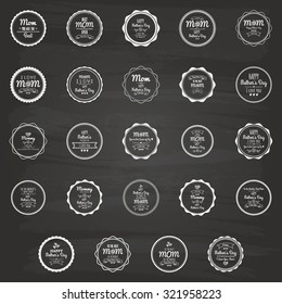 Set Labels Text On Black Background Stock Vector (Royalty Free ...