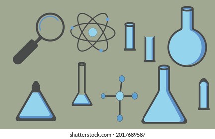 Set Laboratory Equipment Vector Stock Vector (Royalty Free) 2017689587 ...