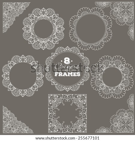 Lace Corner Clipart | Free download on ClipArtMag