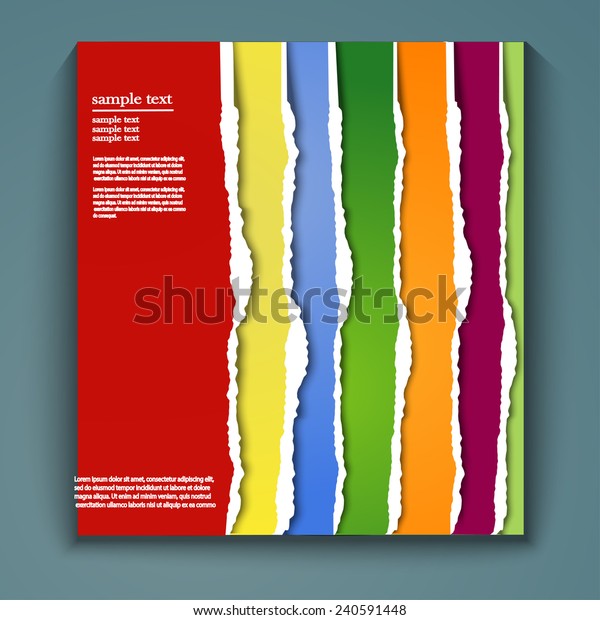 Set Lacerated Bright Papers Cmyk Colors: เวกเตอร์สต็อก (ปลอดค่าลิขสิทธิ์) 240591448 | Shutterstock