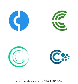 Set Letter C Logo Icon Design Stock Vector (Royalty Free) 1691191366 ...