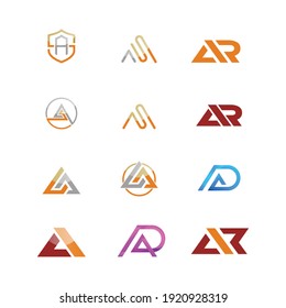 Set Letter Logo Illustration Icon Stock Vector (Royalty Free) 1361073113