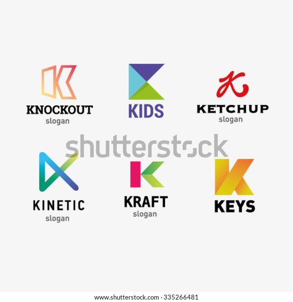 Set Letter Logo Design Template Elements Stock Vector (Royalty Free ...