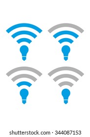 Set Lifi Wireless Access Icons Lifi Stock Vector (Royalty Free ...