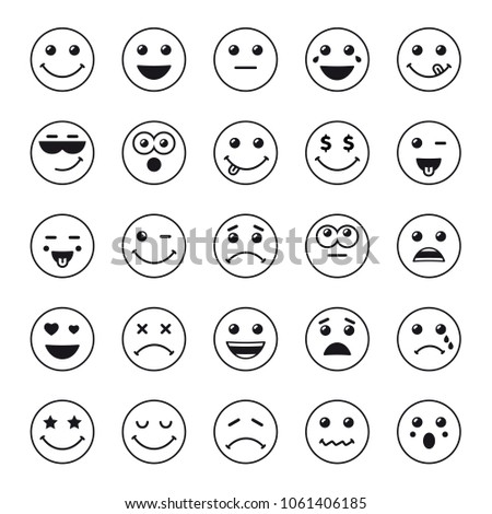 Smiley Black And White | Free download on ClipArtMag