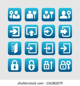 Set Login Icons Stock Vector (Royalty Free) 156382079 | Shutterstock