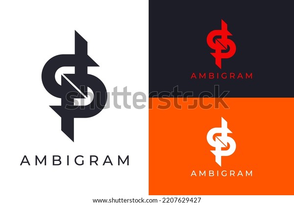 Set Logo Ambigram Design Stock Vector (Royalty Free) 2207629427 ...