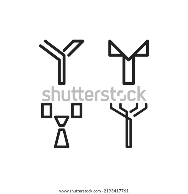 Set Logo Designs Starting Letter Y Stock Vector (Royalty Free ...