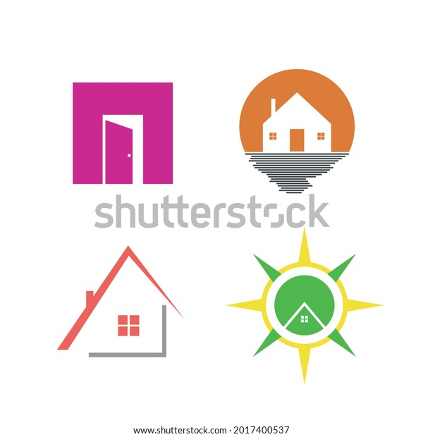 Set Logos Concept Home Repair Modification Stock Vector (Royalty Free ...
