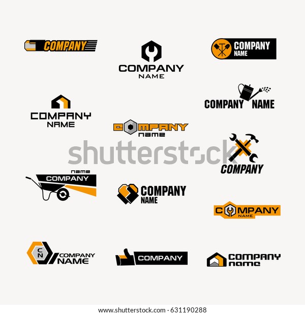 Set Logos Store Household Goods Company Stock Vector (Royalty Free ...